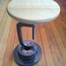 Made in USA C-clamp Industrial Table Stand Stool Art Repurposed ...
