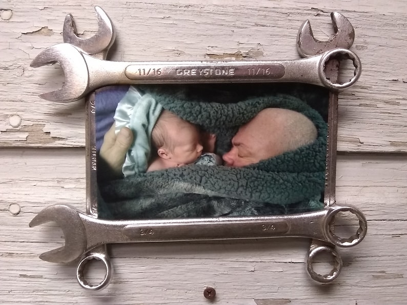 Automotive Industrial Metal Wrench Picture Frame 3x5, 4x6, 5x7, 6x8 ...