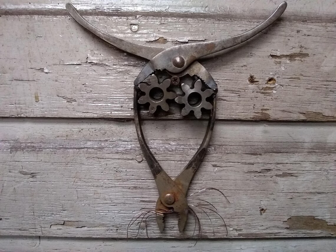 Made in USA Cow Bull Farm Repurposed, Upcycled, Scrap Metal, Industrial ...