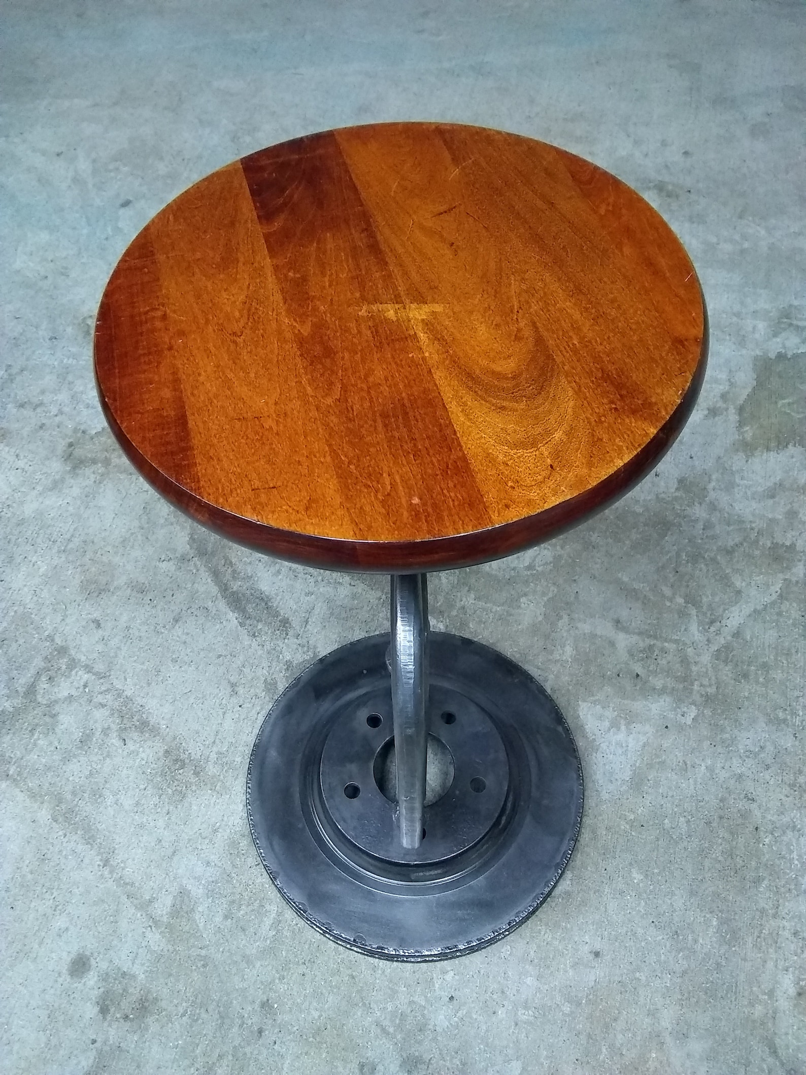 Made in USA C-clamp Industrial Table Stand Stool Art Repurposed ...