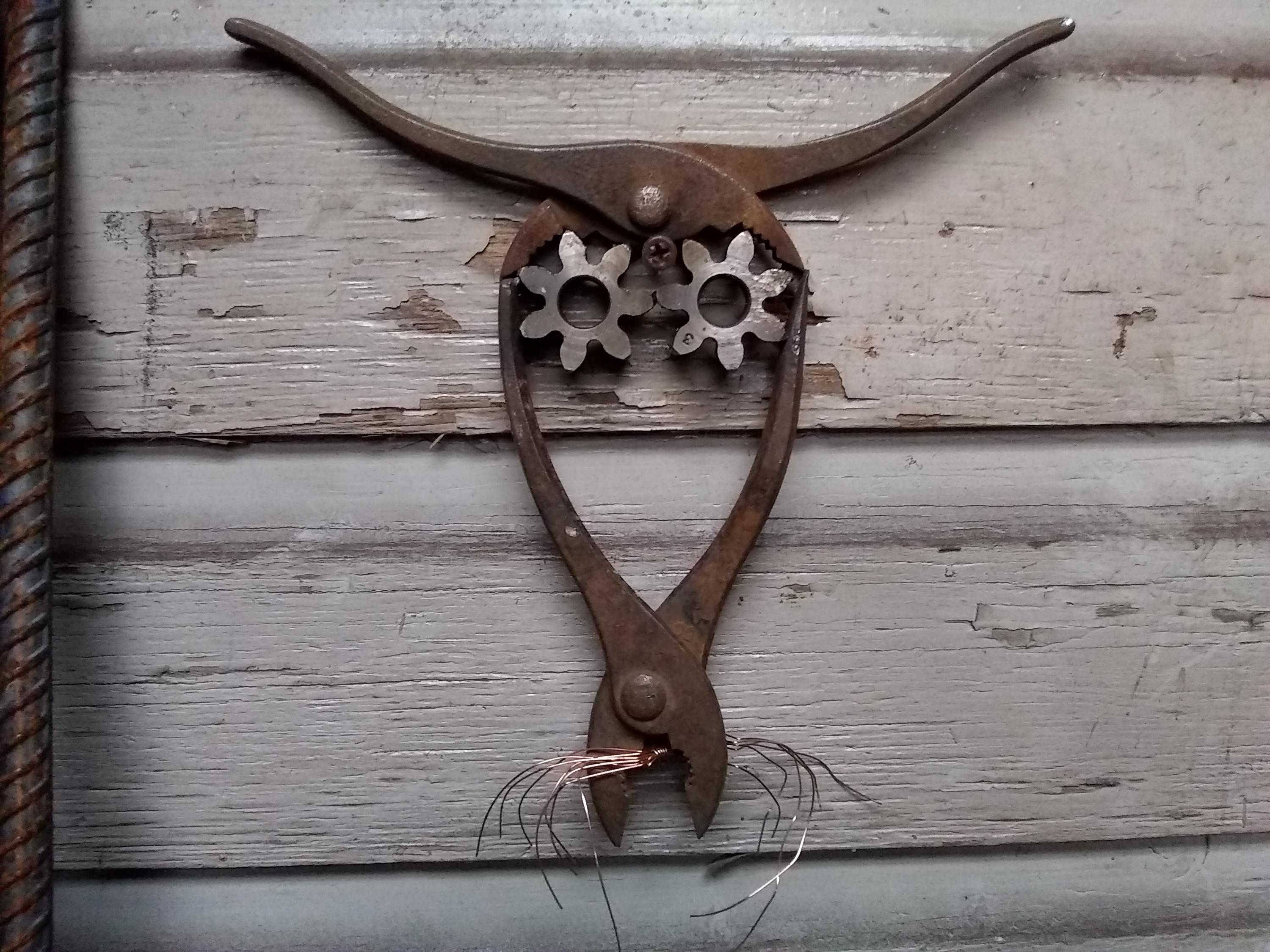 Made in USA Cow Bull Farm Repurposed, Upcycled, Scrap Metal, Industrial ...
