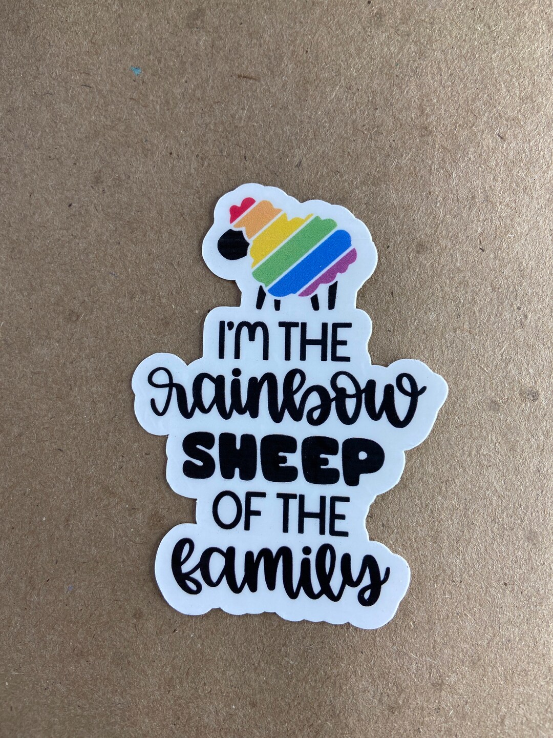 I’m the Rainbow Sheep of the Family Sticker - Etsy