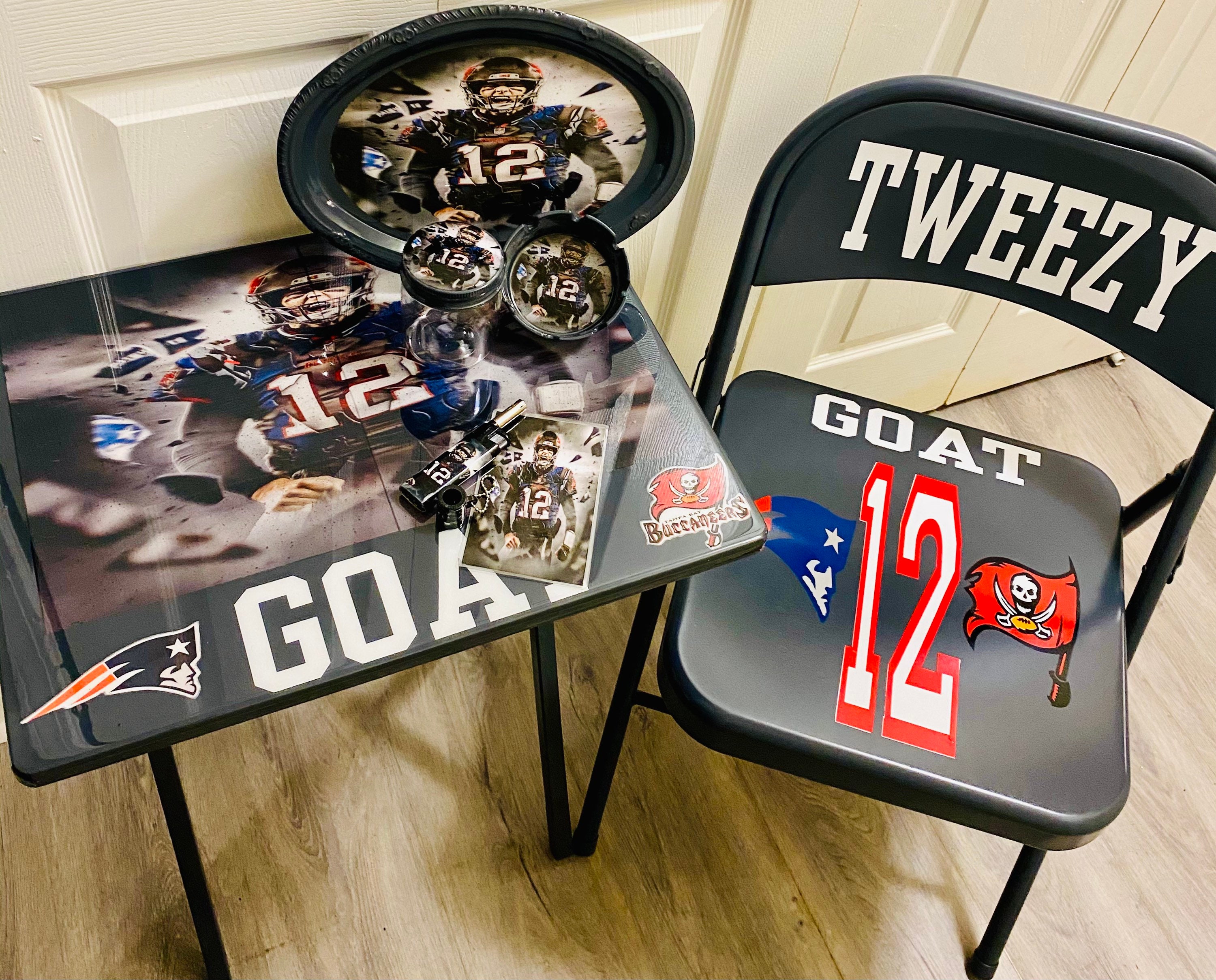 Custom Tv Tray Table and Matching Chair - Etsy