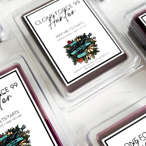 WAX MELT Clone Force 99: Echo 2.5 Oz Amber Noir Grey - Etsy