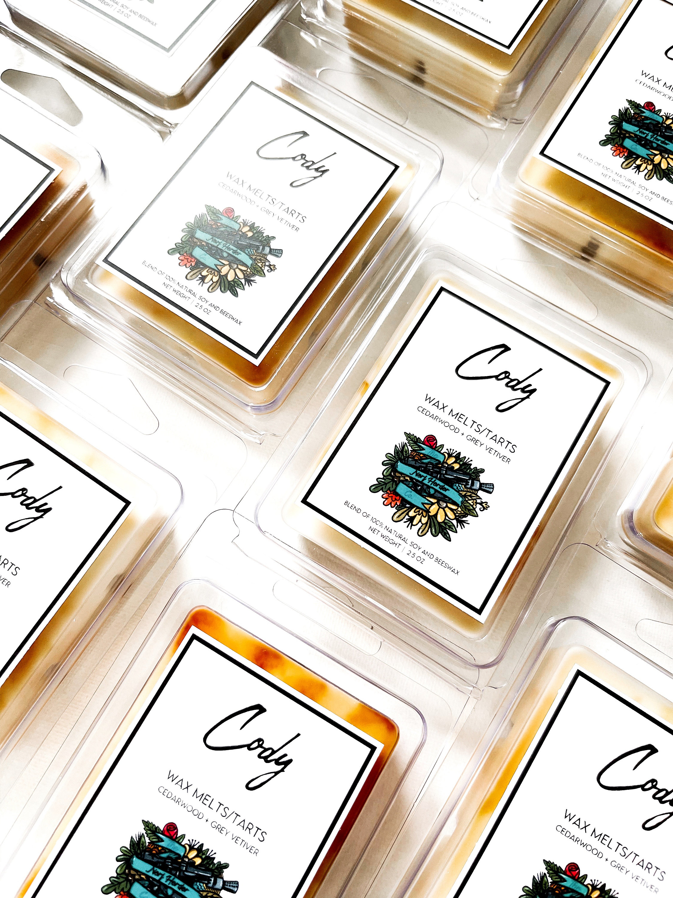 WAX MELT Cody 2.5 Oz Cedarwood Grey Vetiver | Etsy