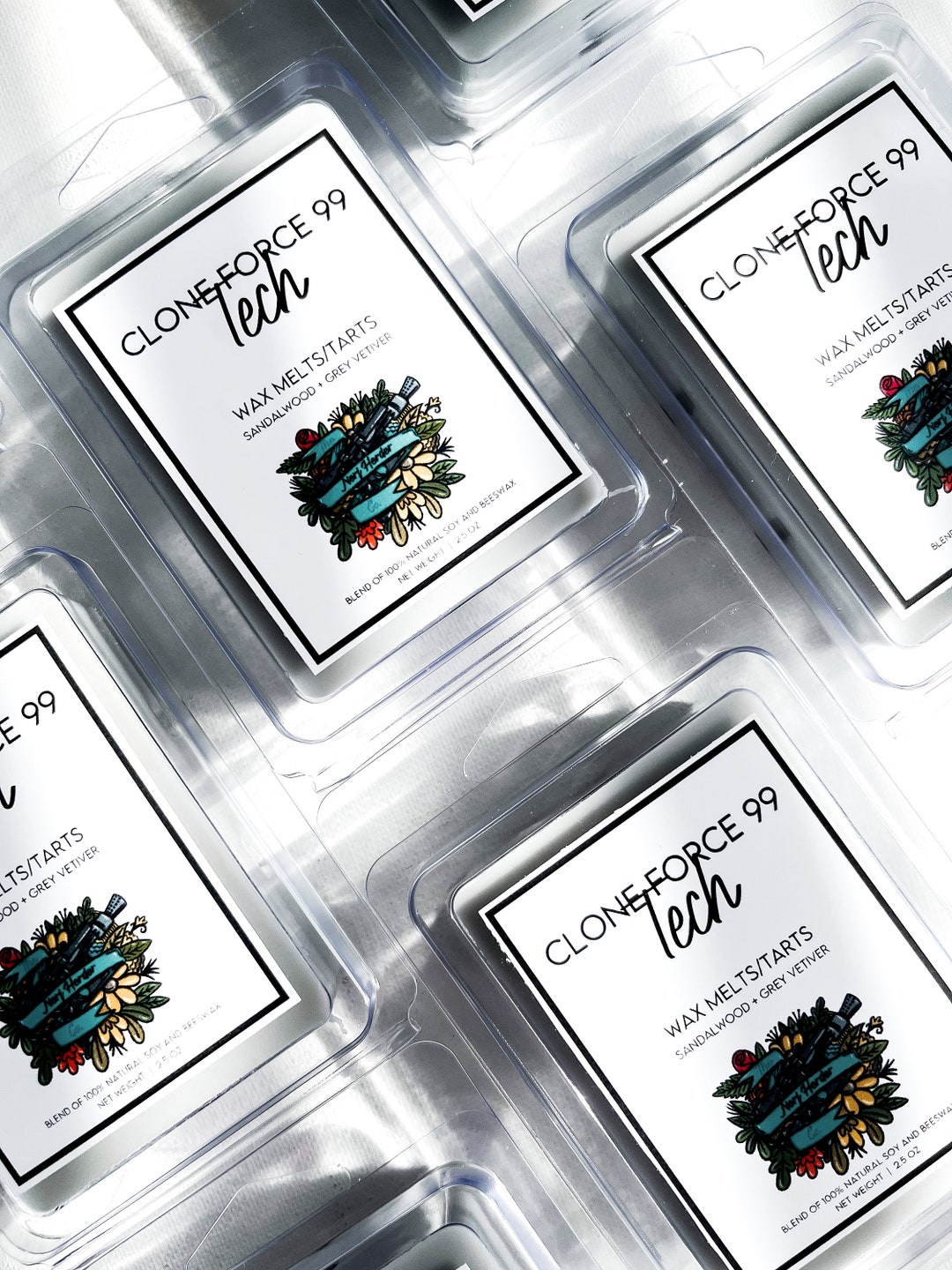 WAX MELT | Clone Force 99: Tech (2.5 Oz) | White Patchouli + Grey ...