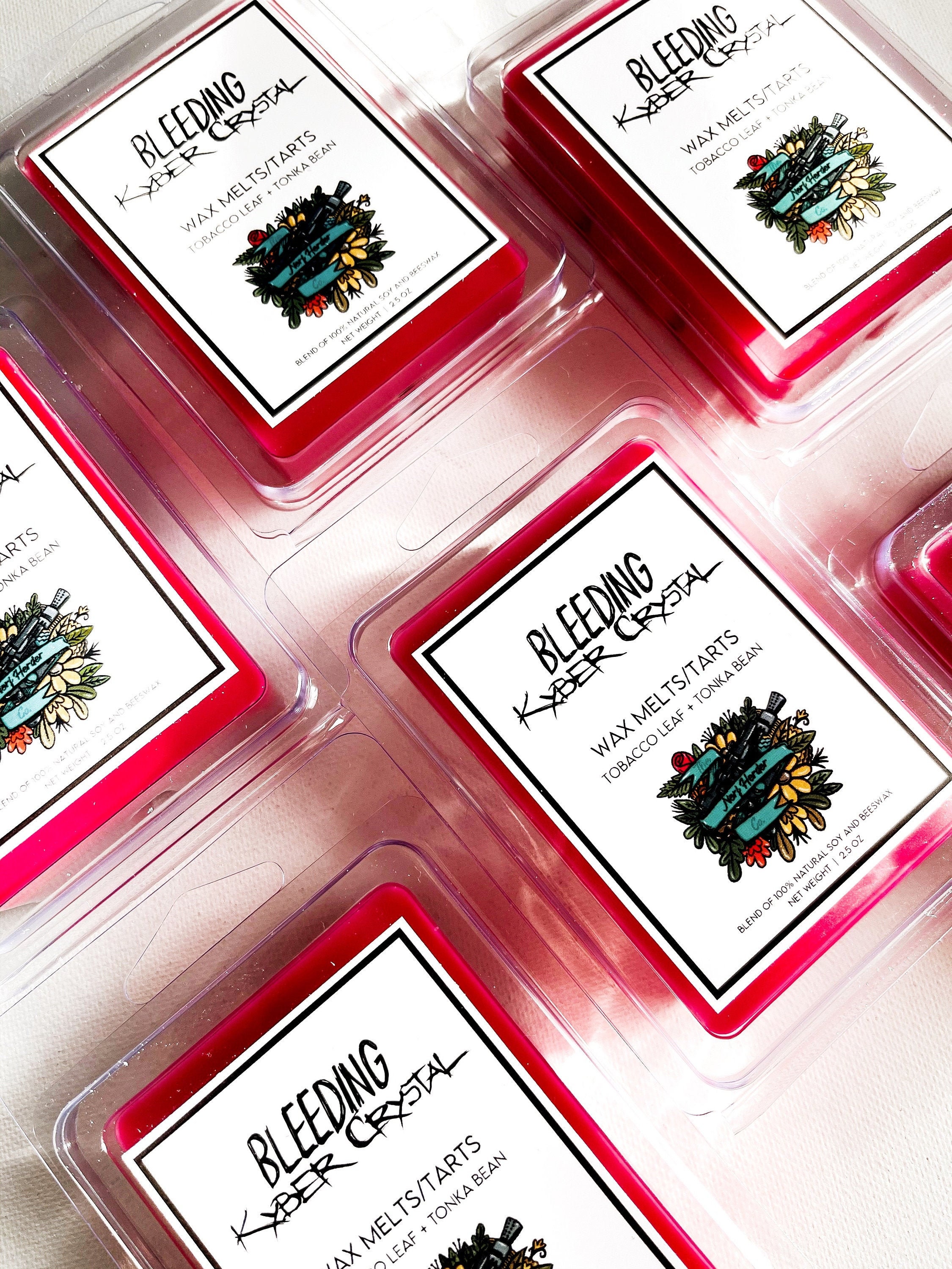 WAX MELT Bleeding Kyber Crystal 2.5 Oz Tobacco Leaf | Etsy