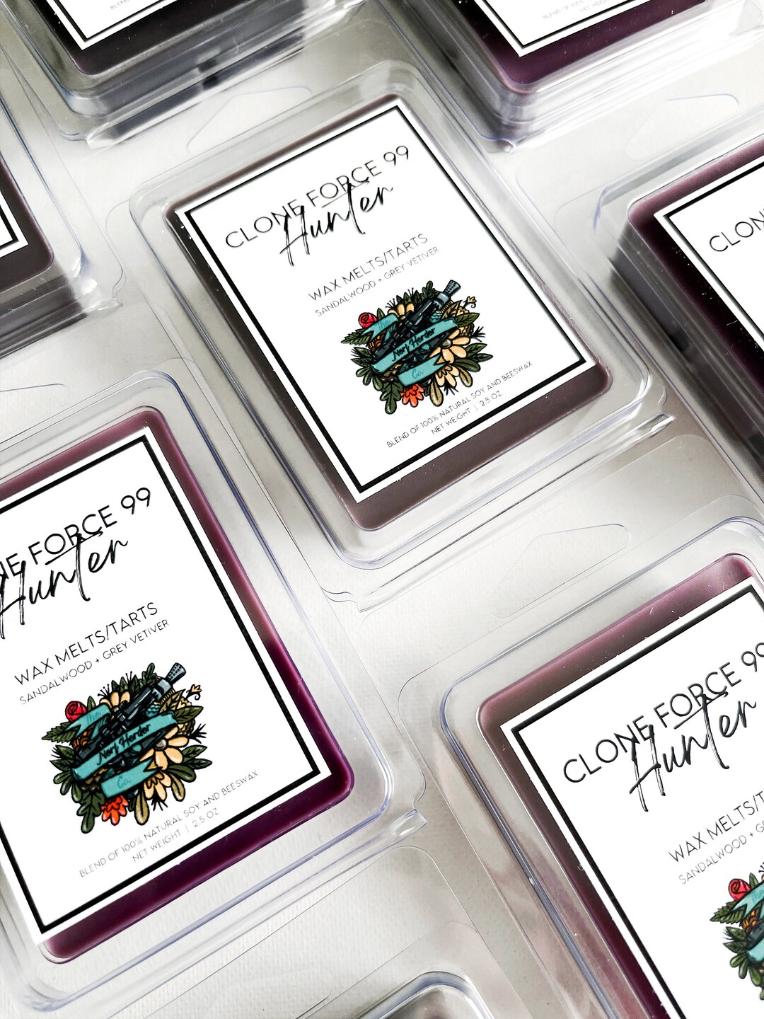 WAX MELT Clone Force 99: Hunter 2.5 Oz Grey Vetiver - Etsy