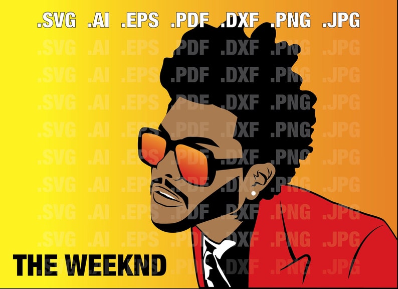 The Weeknd Vector Digital Files. SVG ai eps pdf dxf png | Etsy
