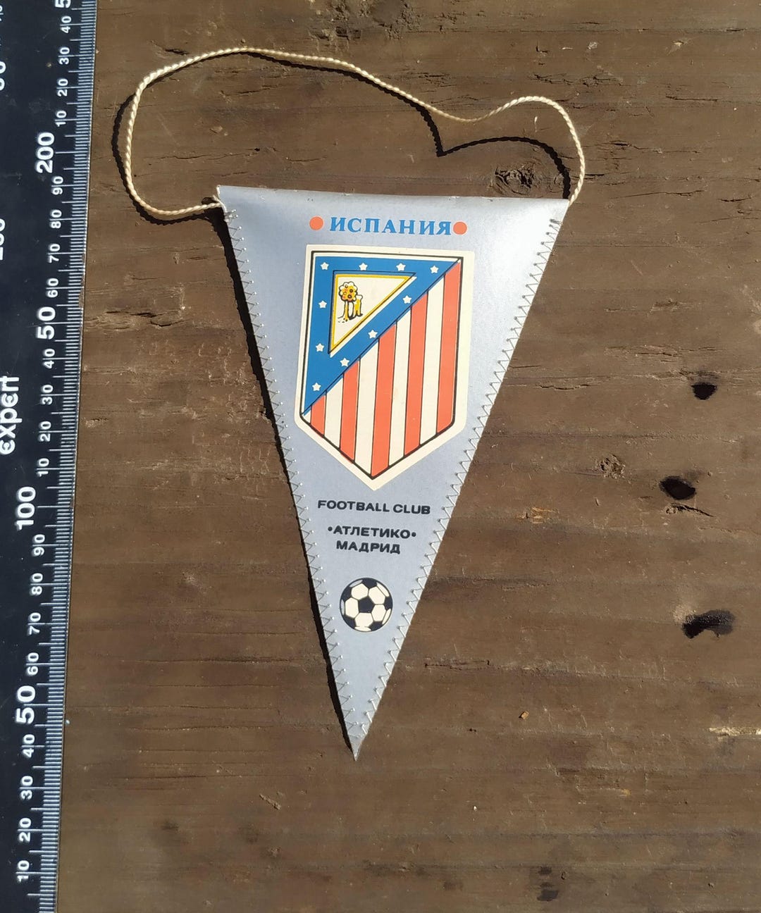 FC Atletico Madrid Spain | Vintage 90s Pennant - Etsy