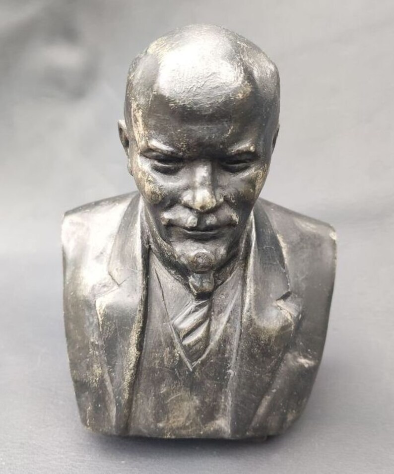 Bust of Soviet Leader Vladimir LENIN USSR Figurine - Etsy