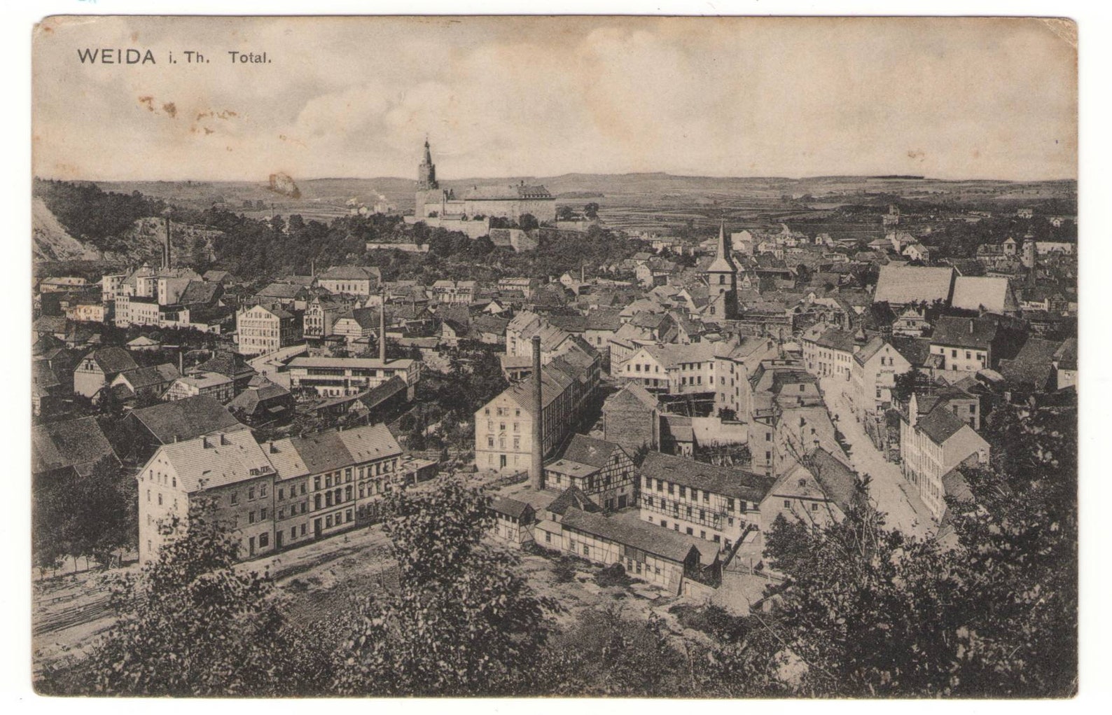 Antique Postcard - Weida, Germany - Etsy