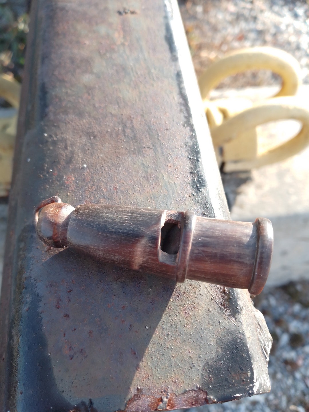 An Ancient Bone /!!!/ Whistle From the Military Uniform From the 19th ...