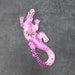 Hand Carved Wooden Pink Lizard - Etsy