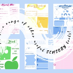 My Sensory Profile Journal Pages to Digital Download for Autism ...