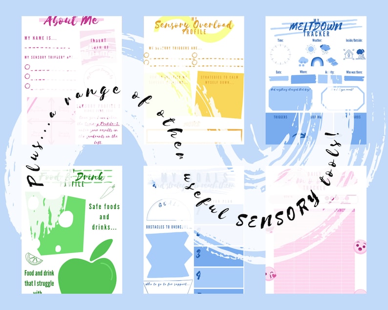 My Sensory Profile Journal Pages to Digital Download for Autism ...
