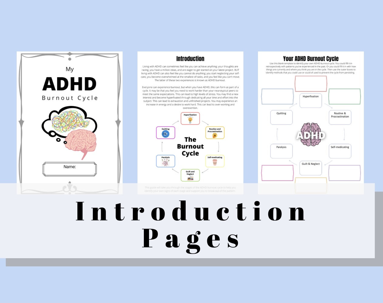 My ADHD Burnout Cycle Guide for Adults and Teens With ADHD - Etsy Australia
