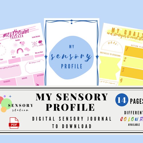 My Sensory Profile Journal Pages to Digital Download for - Etsy