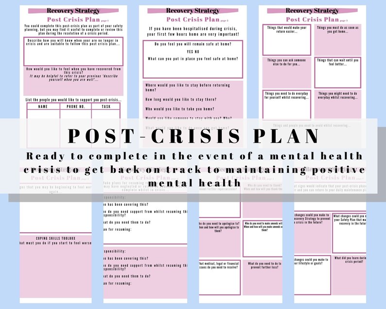Mental Health Recovery Guide Digital Download PDF Printable - Etsy ...