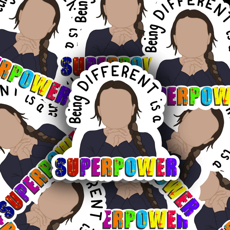 Being Different is a SUPERPOWER Greta Thunberg Autism Sticker Glossy ...