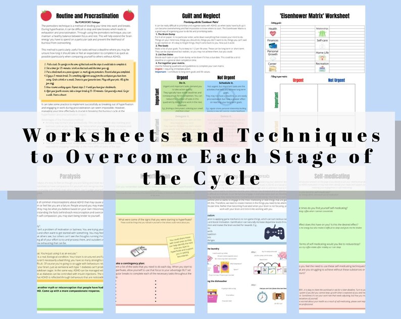 ADHD Burnout Cycle Guide for Adults & Teens (digital Download) - Etsy