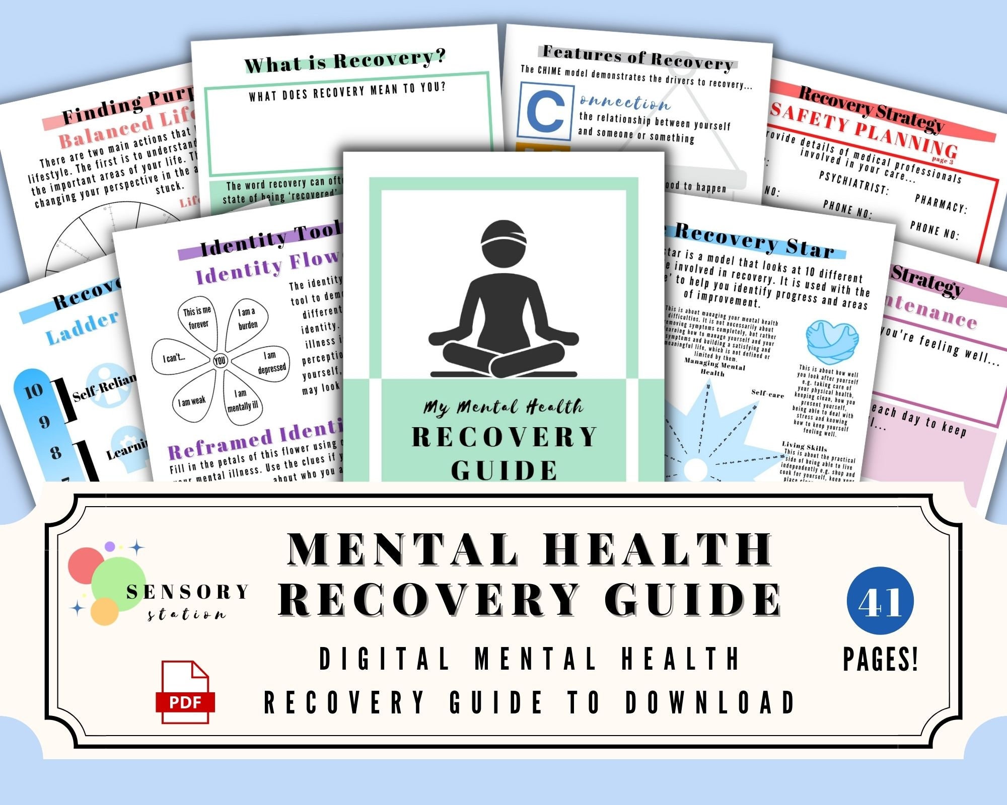 Mental Health Recovery Guide Digital Download PDF Printable - Etsy ...