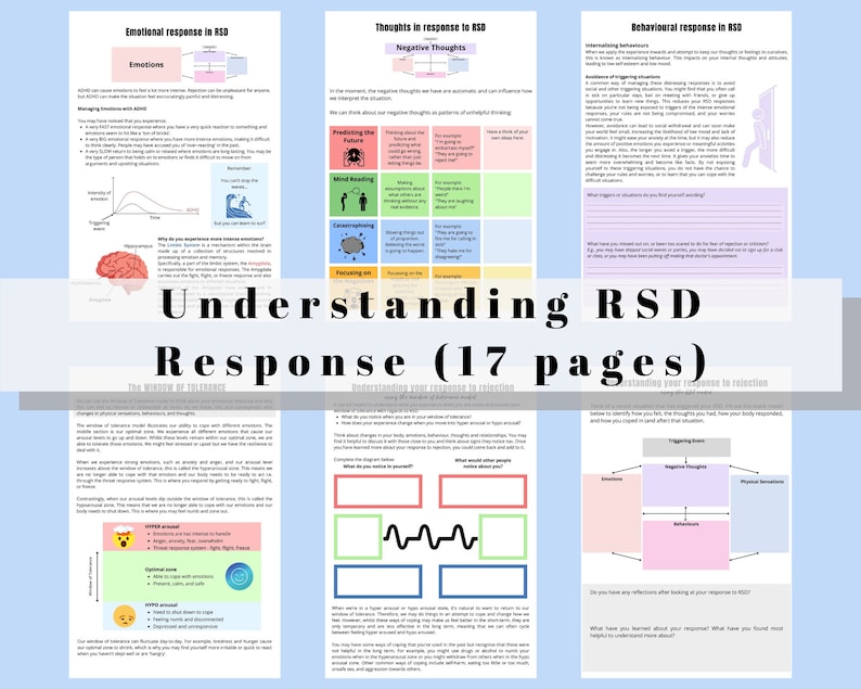 RSD Guide for ADHD Adults | Rejection Sensitivity, Mental Health (PDF ...