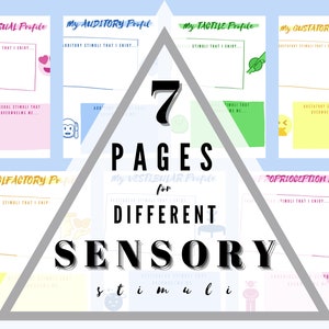 My Sensory Profile Journal Pages to Digital Download for Autism ...