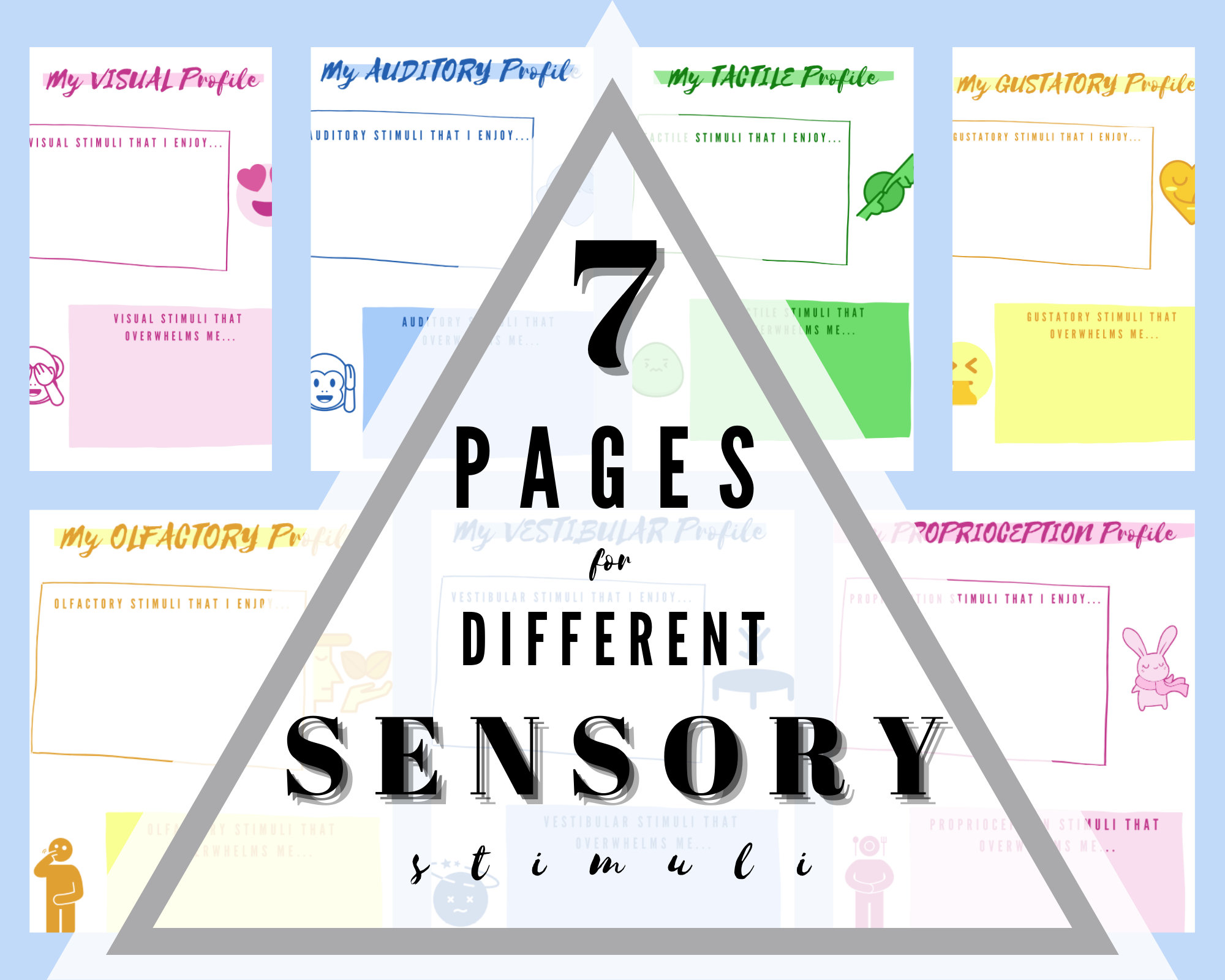 My Sensory Profile Journal Pages to Digital Download for - Etsy