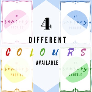 My Sensory Profile Journal Pages to Digital Download for Autism ...