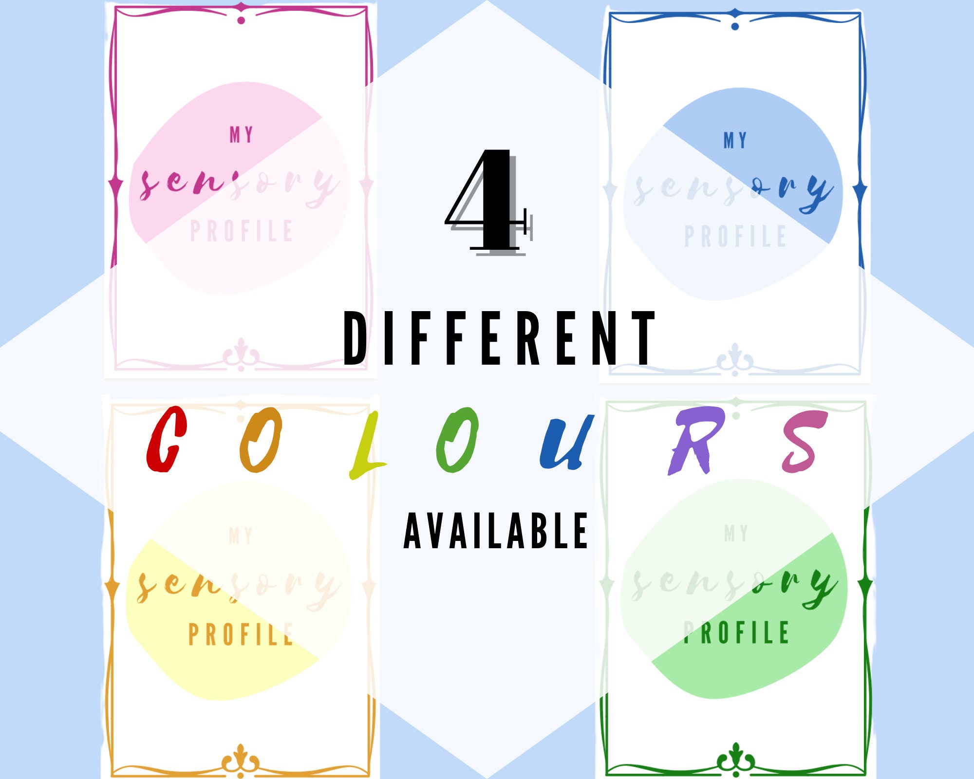 My Sensory Profile Journal Pages to Digital Download for - Etsy