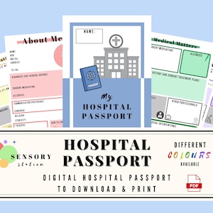 Printable Hospital Passport for Autism, ADHD, Sensory Processing ...