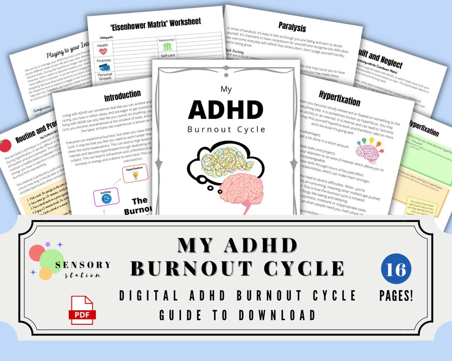 ADHD Burnout Cycle Guide for Adults & Teens (digital Download) - Etsy