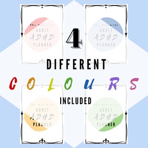 The Ultimate Adult ADHD Planner Digital Download Printable in Red, Blue ...