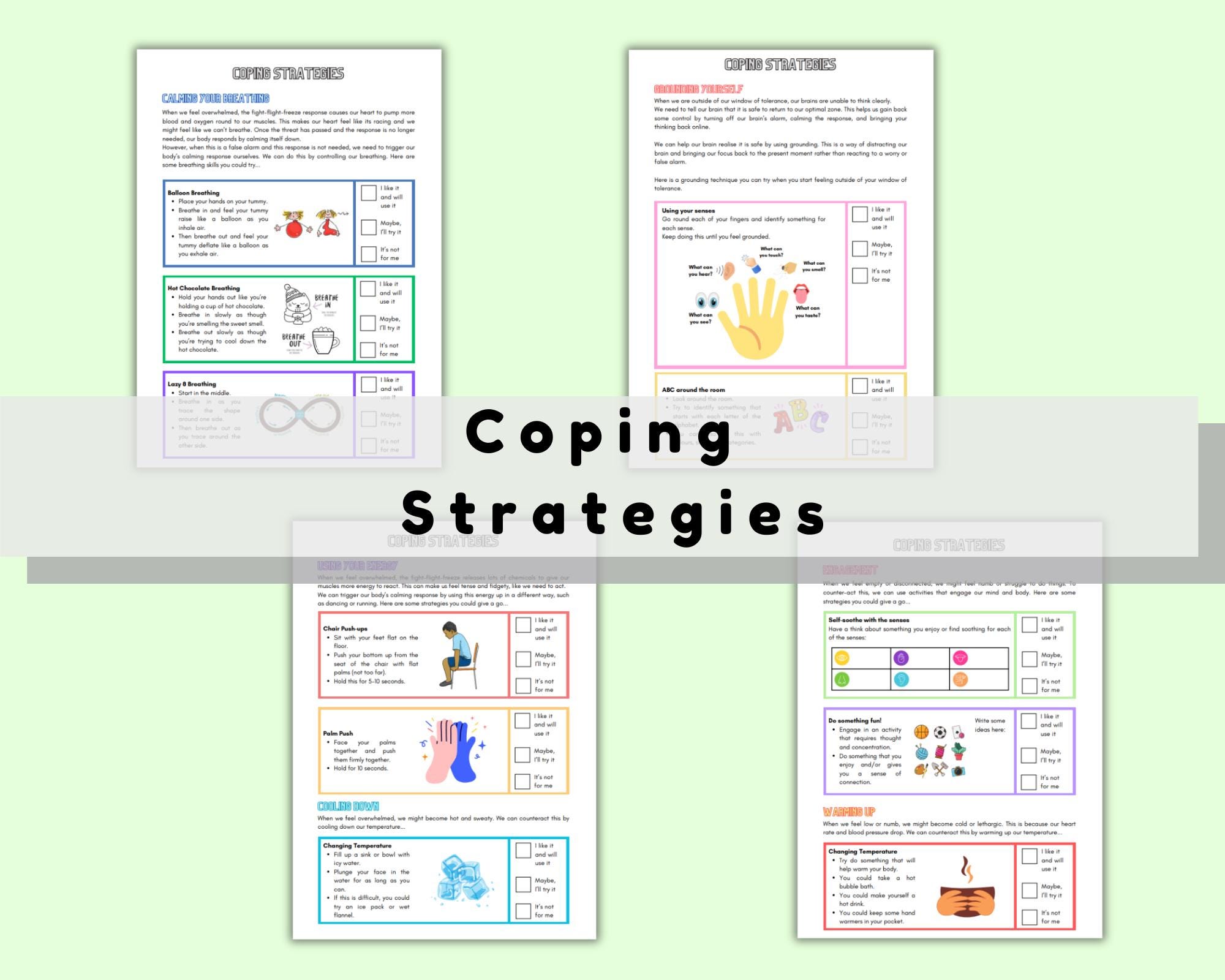 Window of Tolerance Worksheets - Emotion Regulation for Children ...