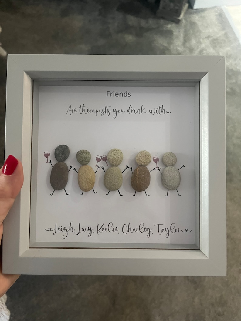 Pebble Friendship Frame, Cherish Your Bond: Personalised Friendship ...
