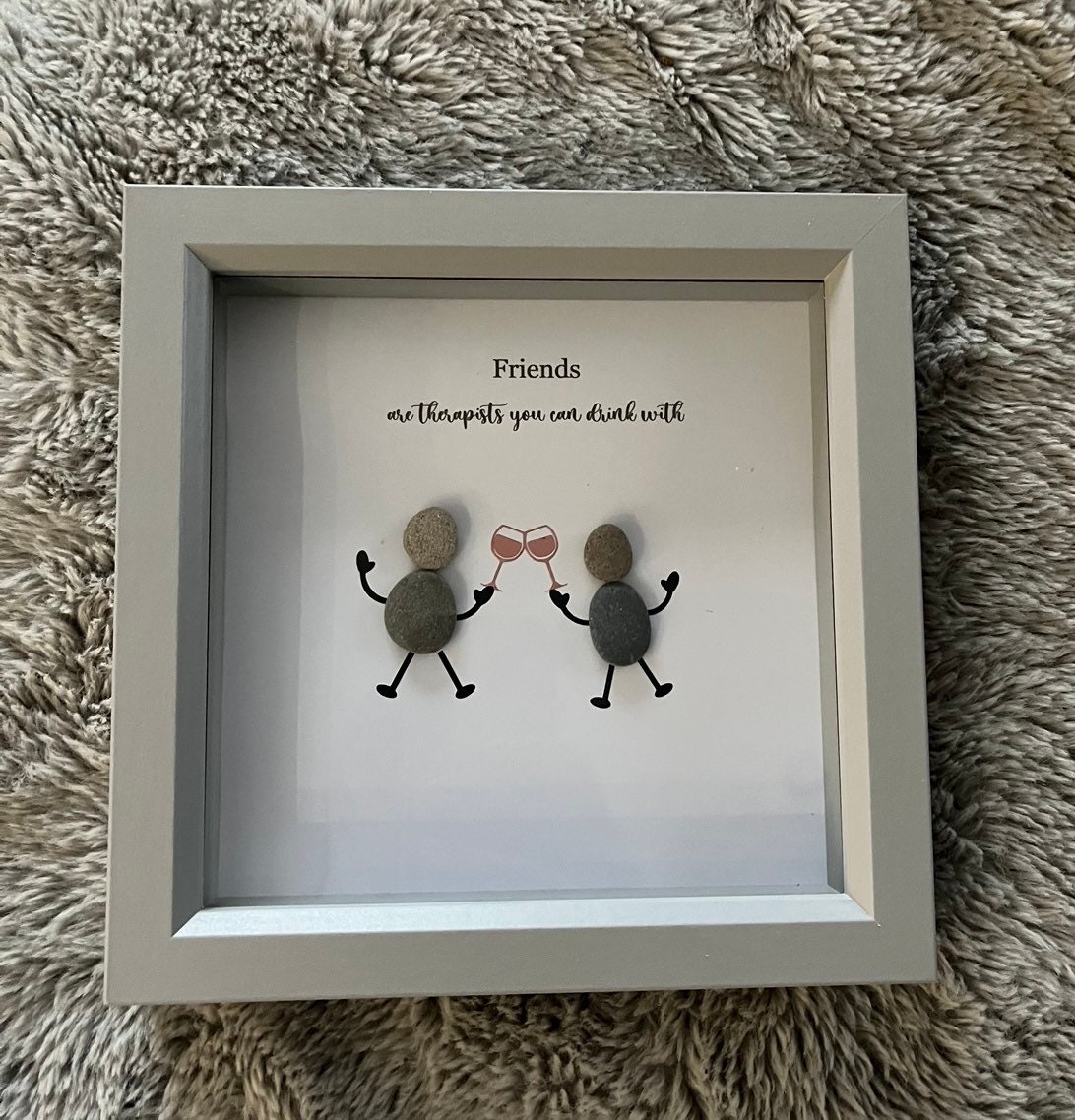 Pebble Friendship Frame, Cherish Your Bond: Personalised Friendship ...