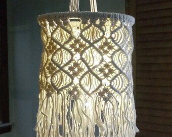 Vintage Macrame Night Life Lamp Shade Pattern Instant Download - Etsy