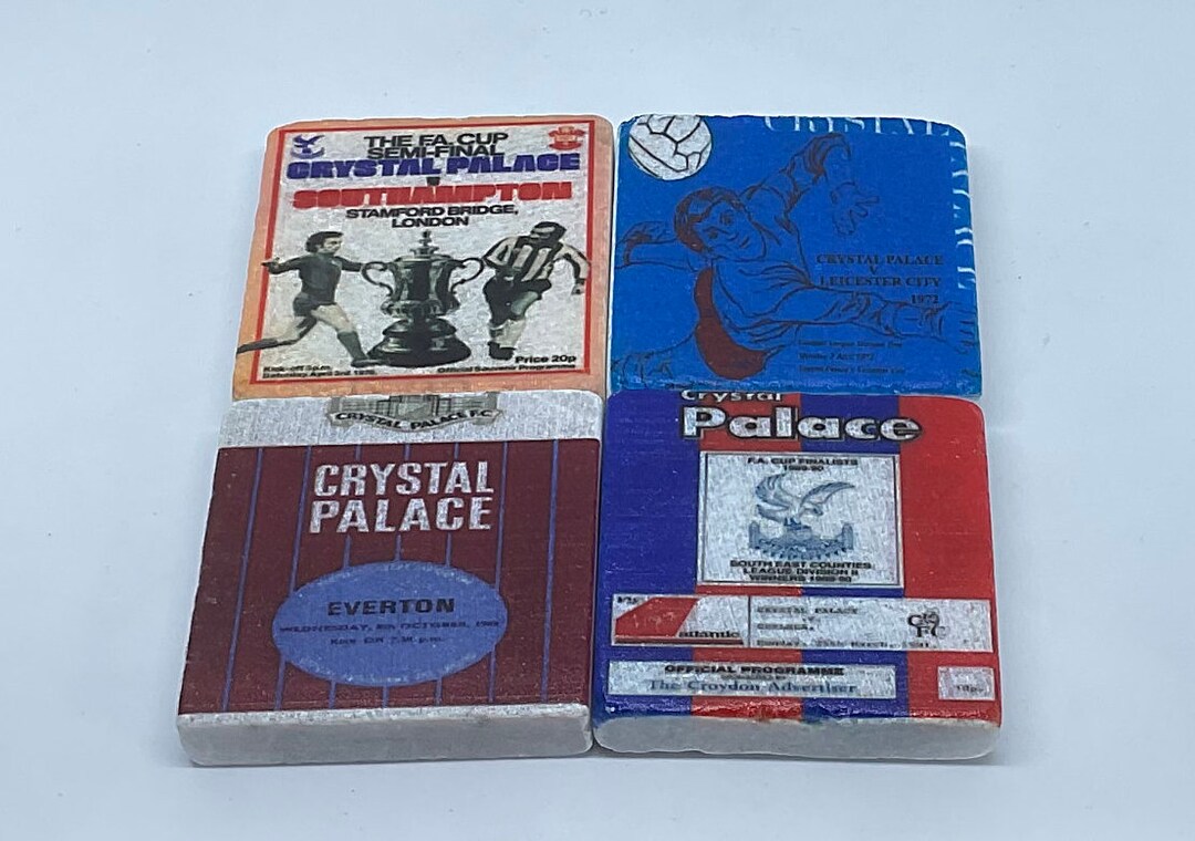 Fridge Magnets Crystal Palace Vintage Football Programme Novelty ...