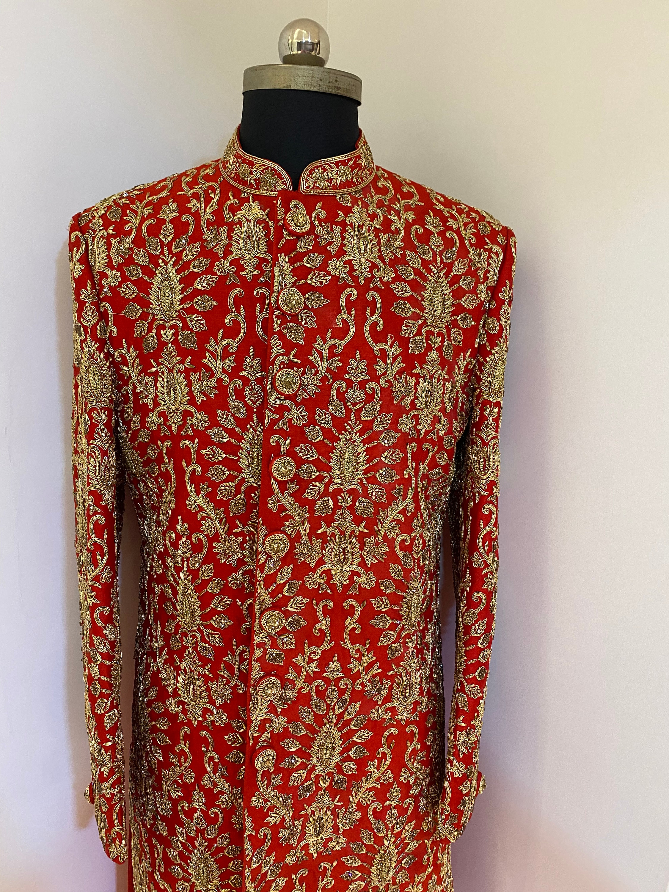 Men’s Sherwani,nehru Jacket,men’s Kurta Pyjama,groom Sherwani,cream ...