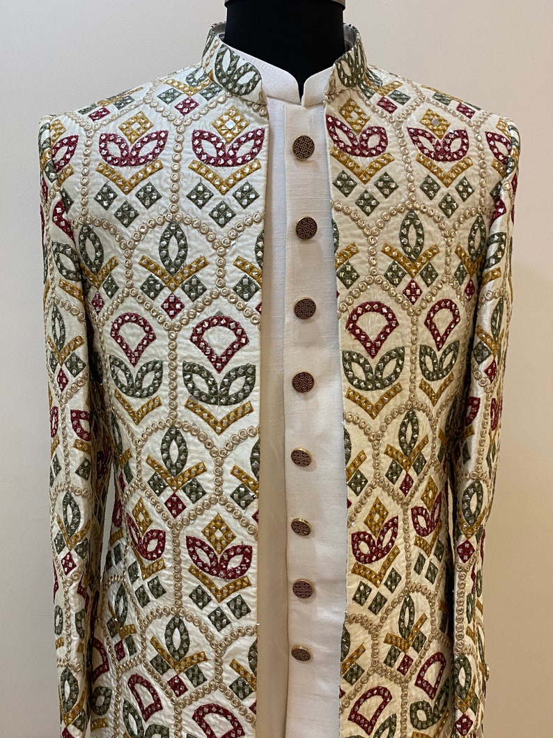 Embroidered Long Jacket Groom Outfit Groom Wear Sherwani - Etsy