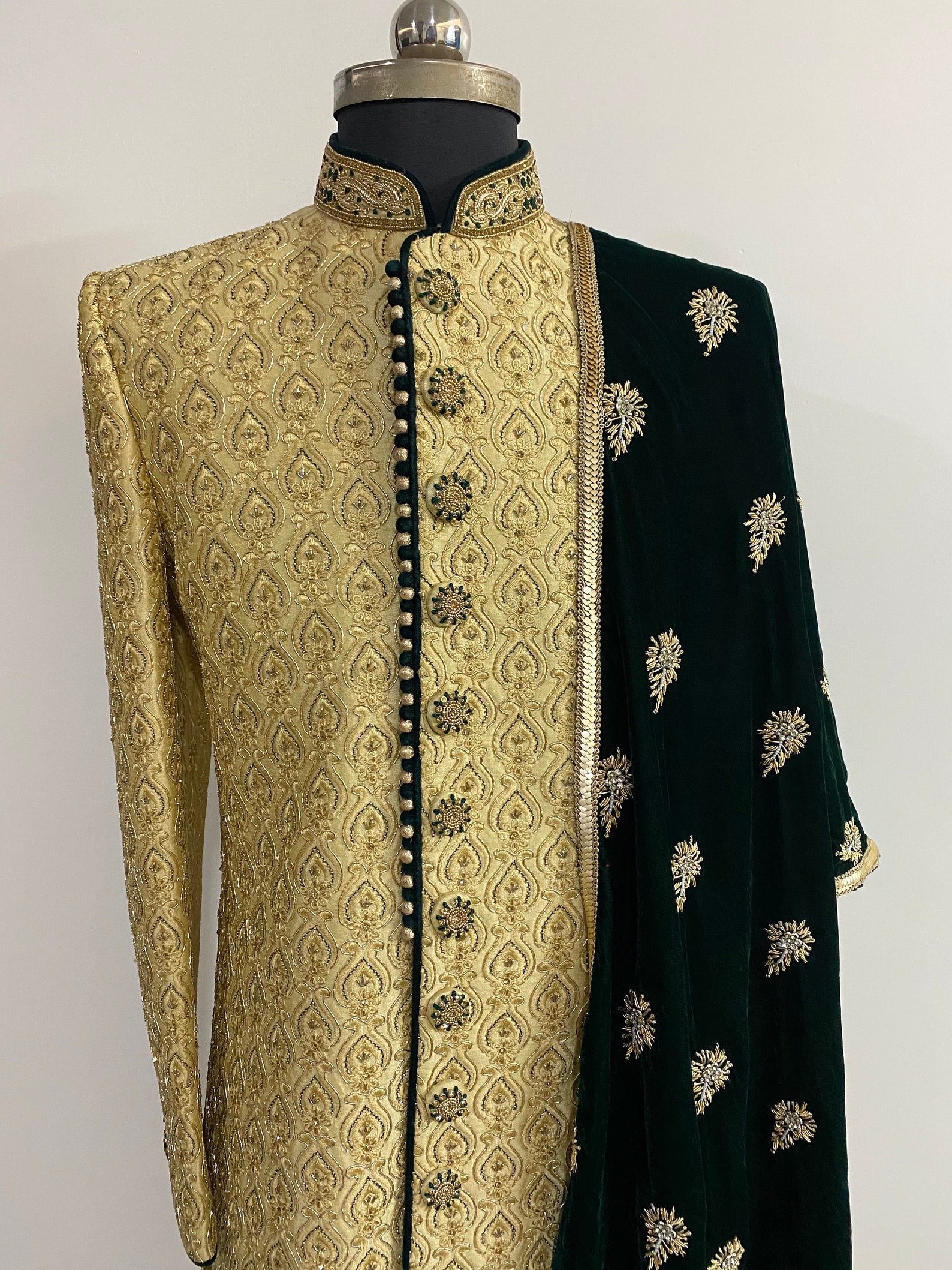 Heavy Sherwani, Groom Wear, Groom Wedding Dress, Indian Groom ...