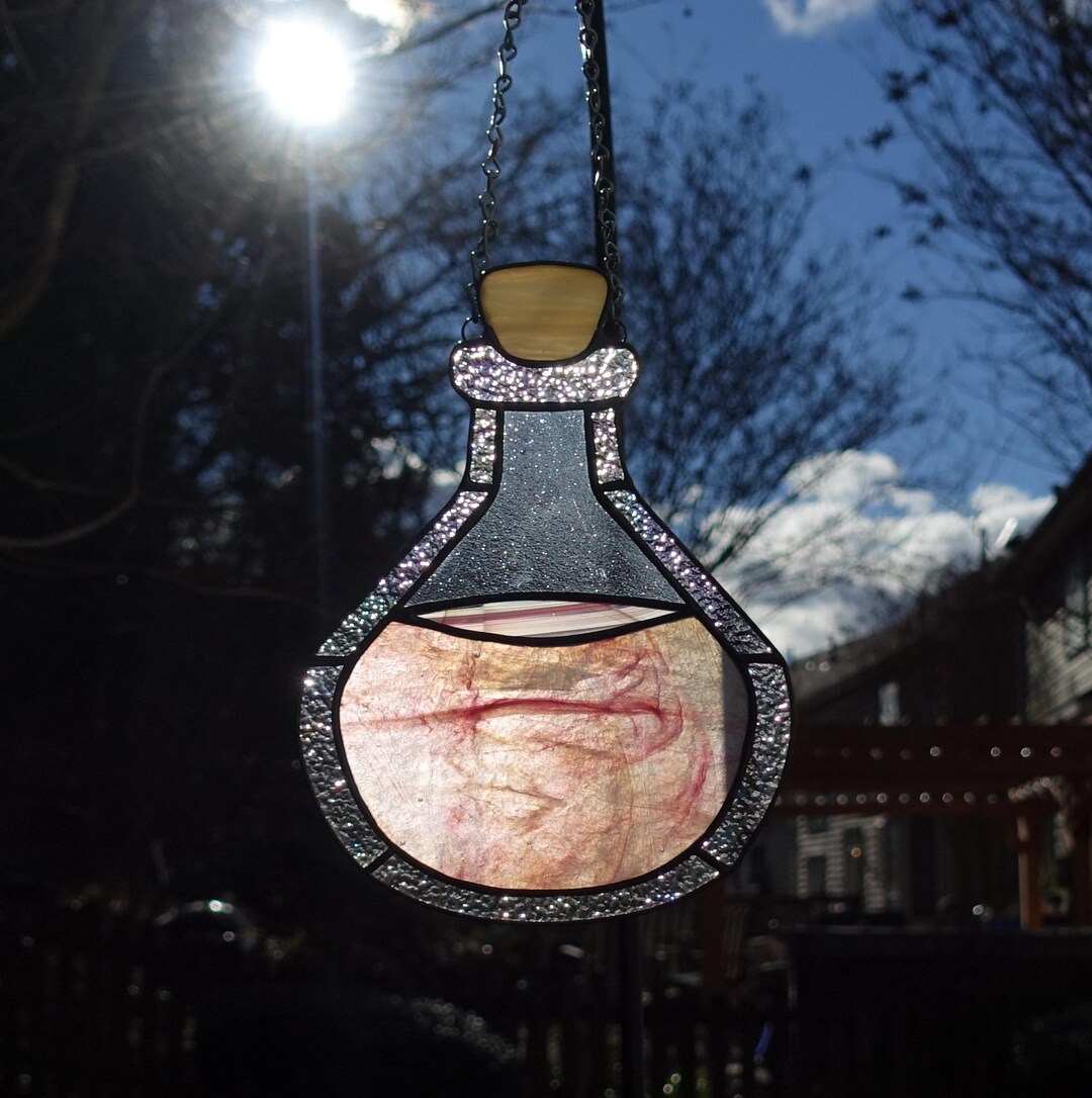 Stained Glass Potion Bottle Panel - Etsy
