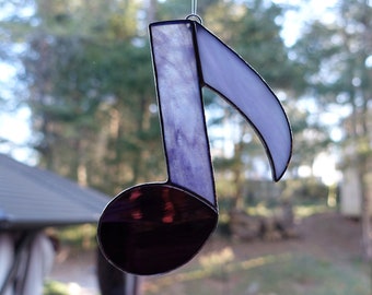 Stained Glass Music Notes | Etsy