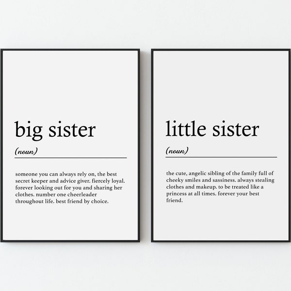 Sister Definition - Etsy UK