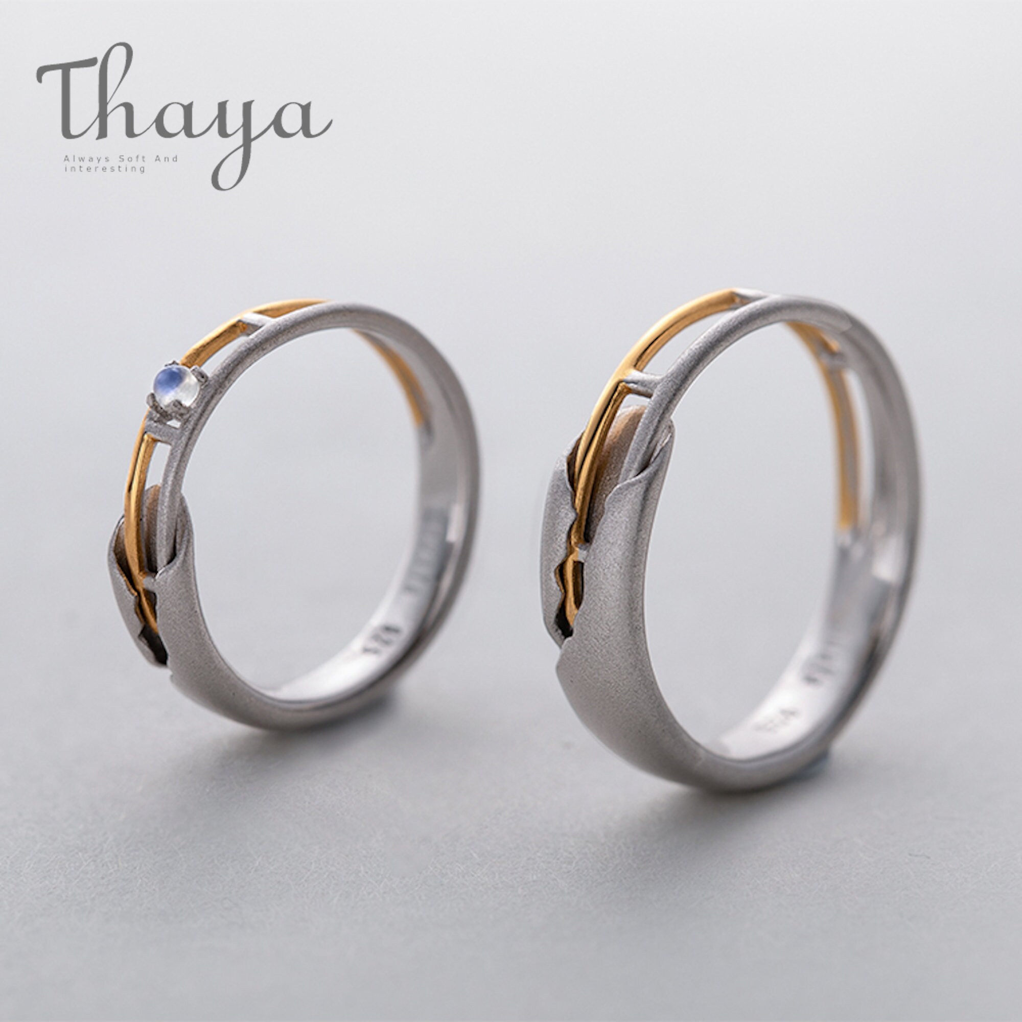 Train of Love Couple Rings Railway Track Ring Train Ring | Etsy