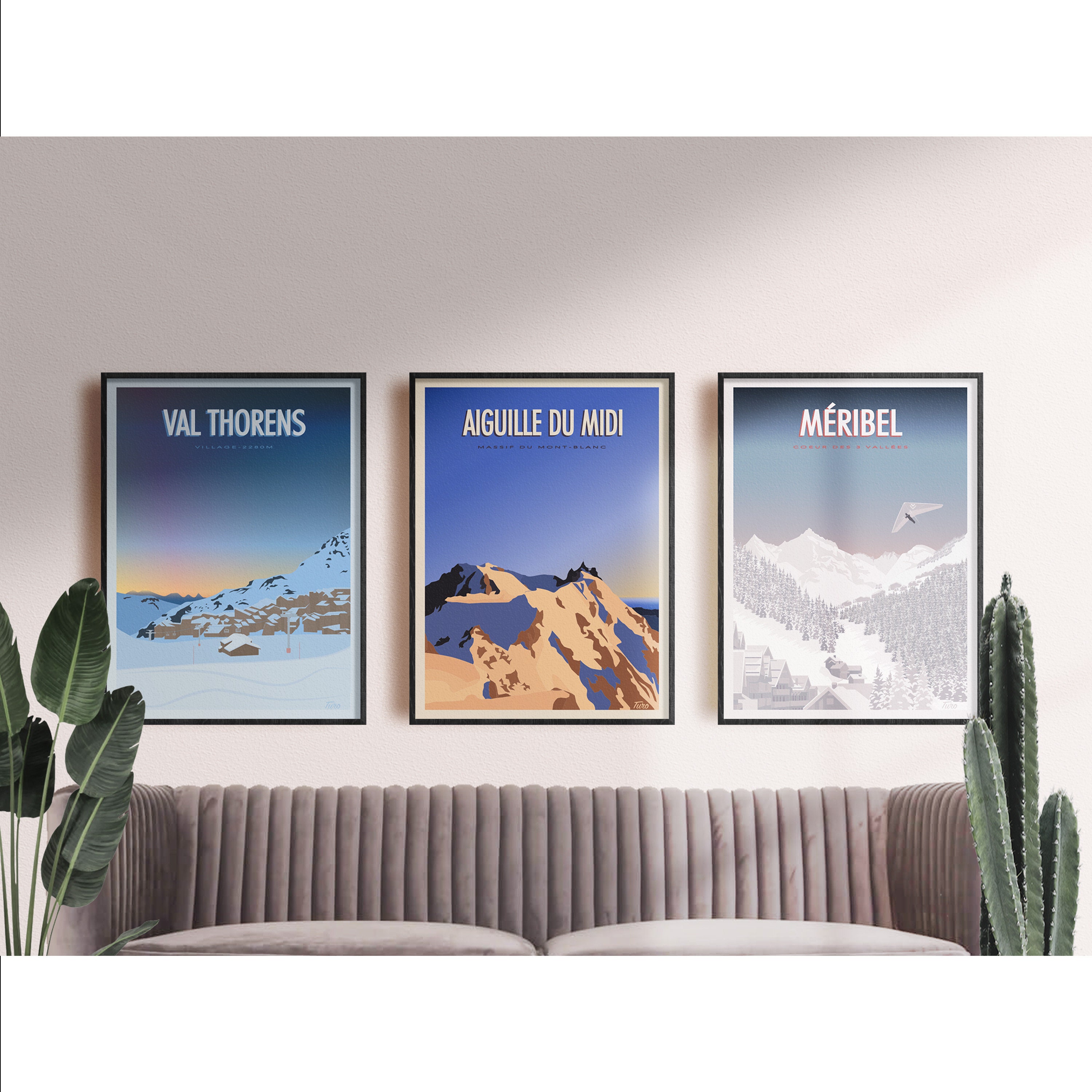 Val Thorens Travel Poster 2200m / Poster of the Alps - Etsy