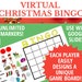 Christmas Party Virtual Bingo With Google Slides: Fully Customizable ...