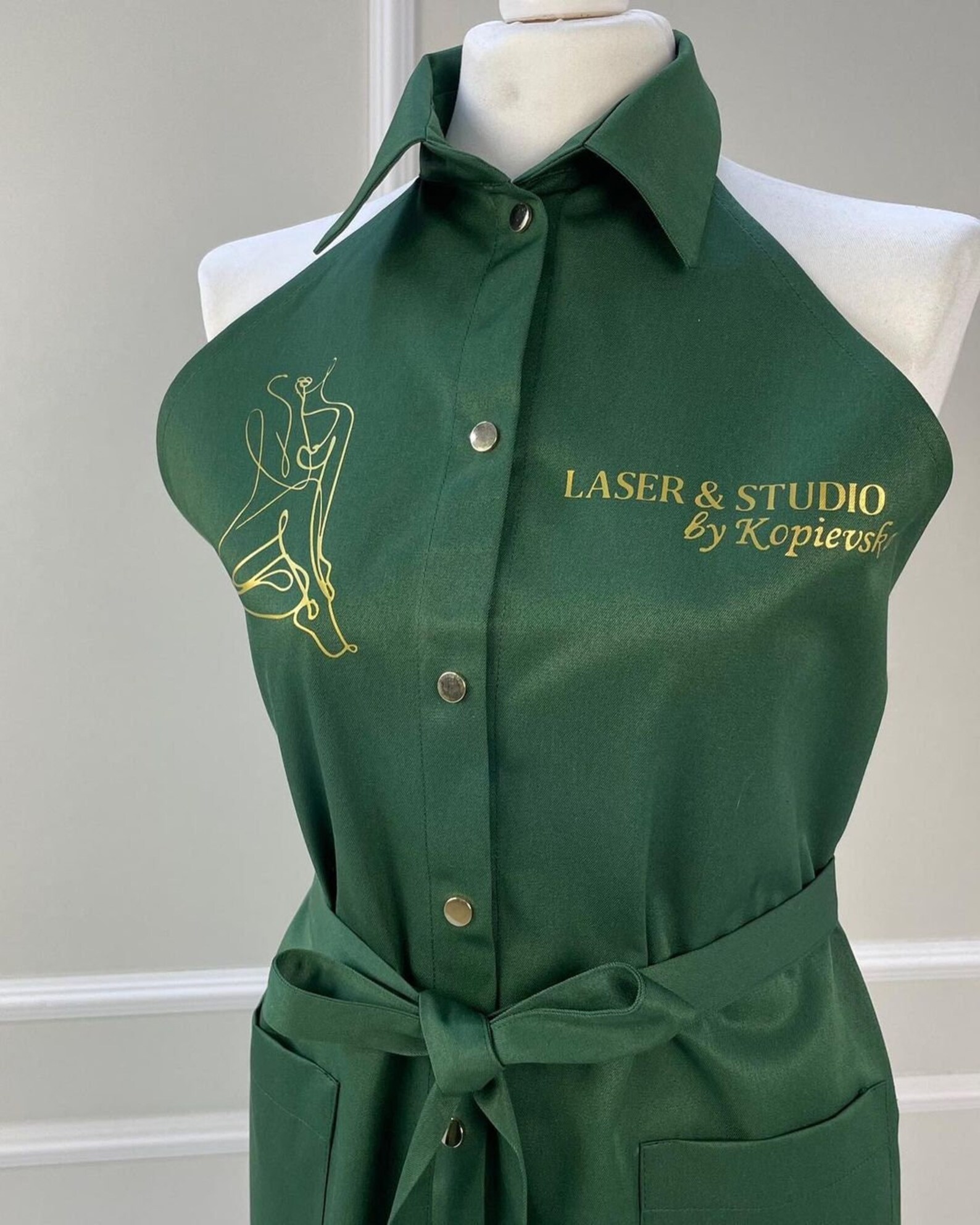 Logo Apron, Custom Logo Apron, Apron With Pockets, Customizable Apron ...