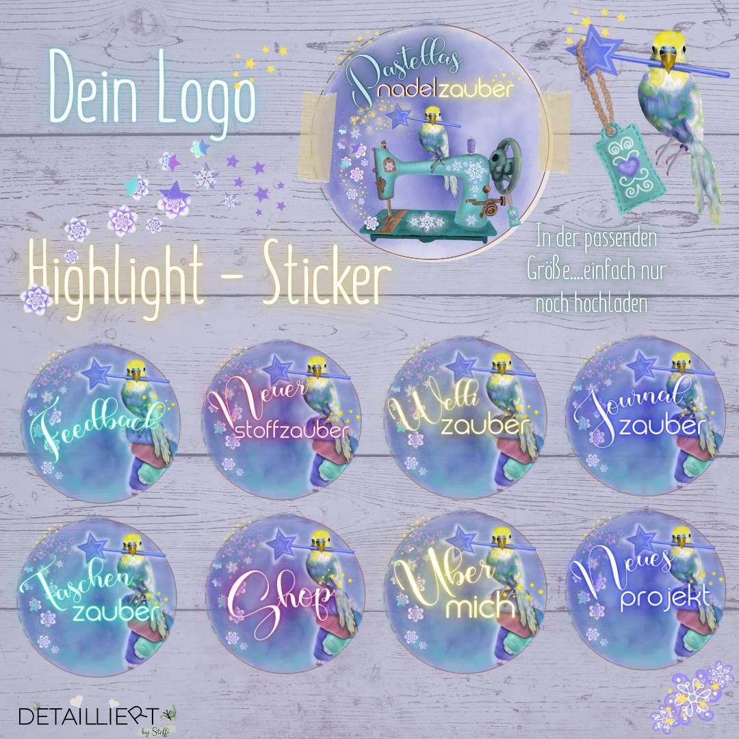 Shop Banner and Highlight Sticker, Hand-drawn, Coordinated With Your ...